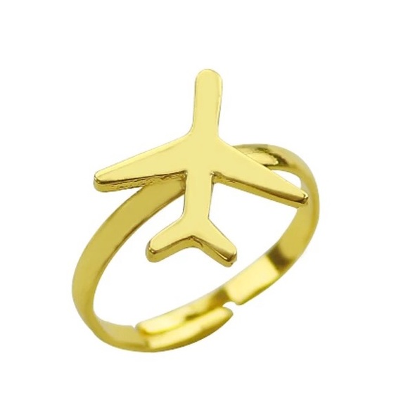 Jewelry | Airplane Ring Gold Adjustable | Poshmark
